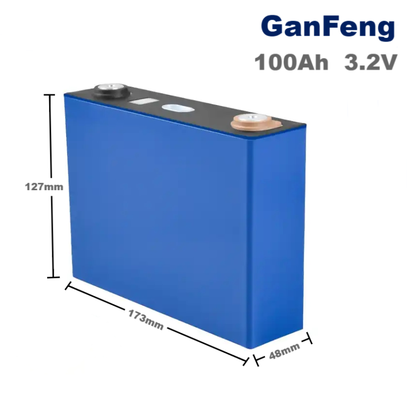 GanFeng 100Ah 3.2V LiFePO4 Prismatic Rechargeable Lithium Ion Battery