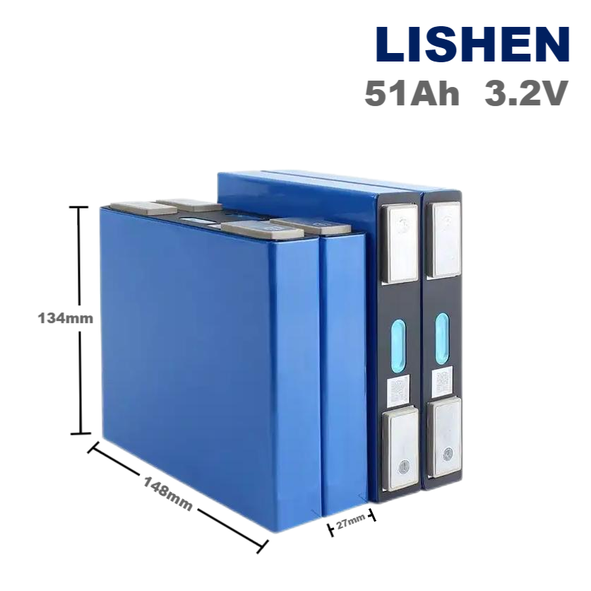 LISHEN 51Ah 3.2V LiFePo4 Prismatic Rechargeable Lithium Ion Battery