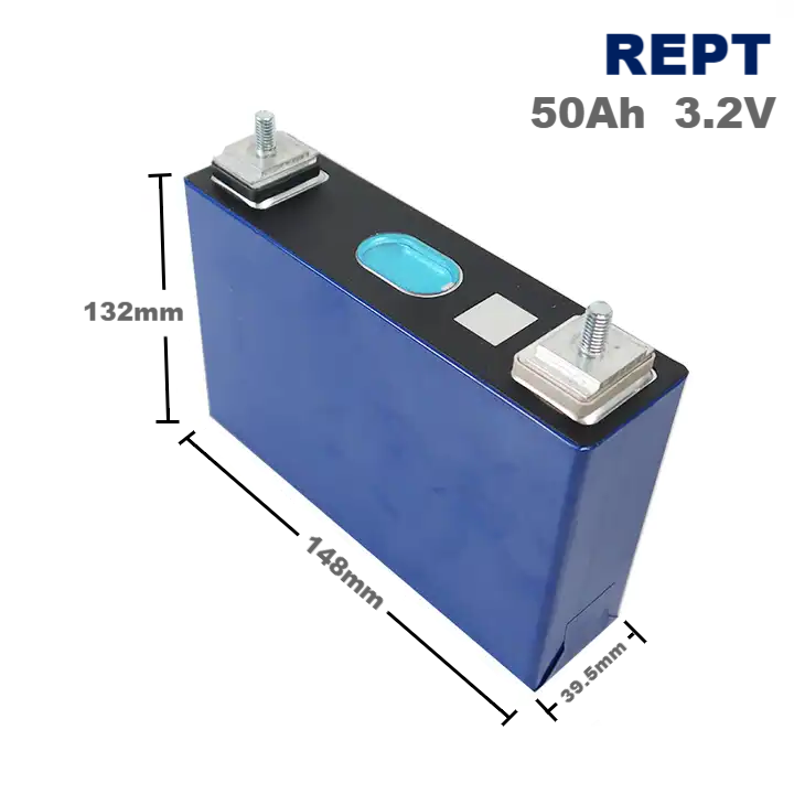 REPT 50Ah 3.2V LiFePo4 Prismatic Rechargeable Lithium Ion Battery