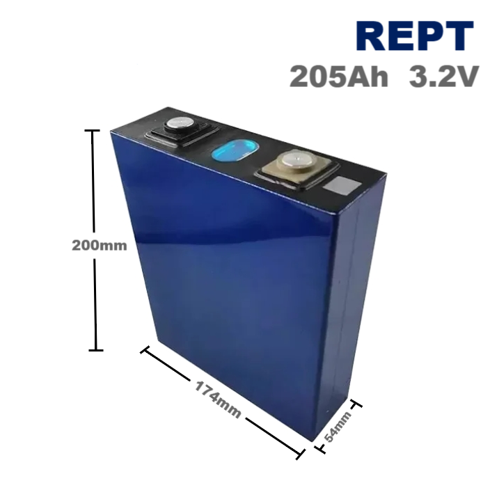 REPT 205Ah 3.2V LiFePo4 Prismatic Rechargeable Lithium Ion Battery