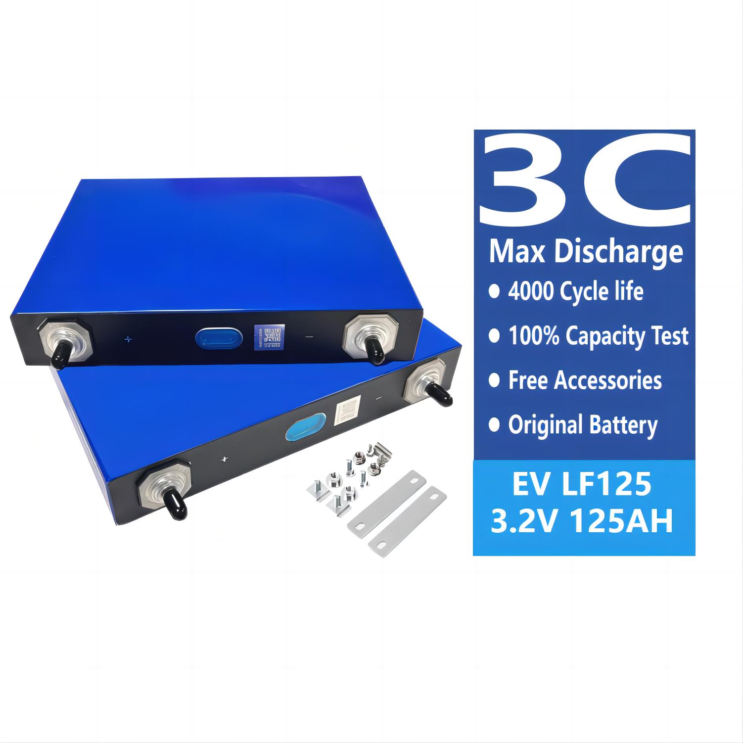 Xiho 3.2V EVE 125Ah Prismatic Lifepo4 Battery Cells LFP Lithium Ion Prismatic Cell Electric ...