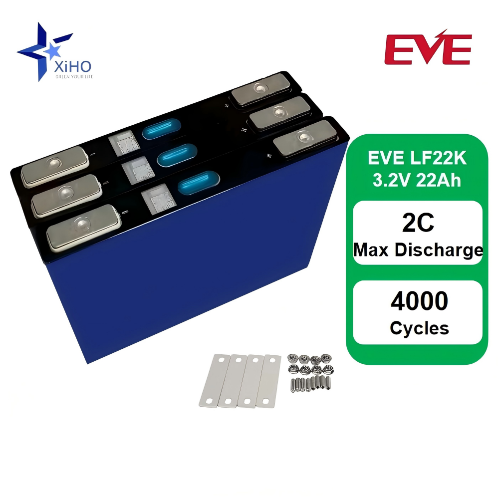 EVE 22Ah 3.2V LiFePO4 Prismatic Rechargeable Lithium Ion Battery