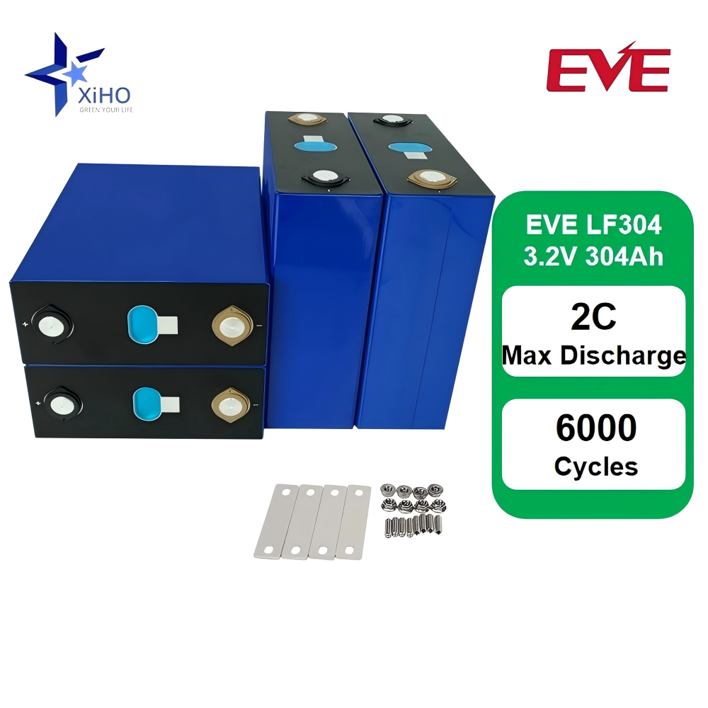 EVE 304Ah 3.2V LiFePo4 Prismatic Rechargeable Lithium Ion Battery