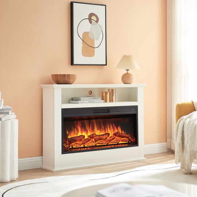 FlameKo Sahara 31' Electric Fireplace Suites Dark Bronx Oak