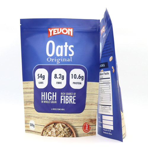 Custom Oats Packaging Bag Smell Proof Oatmeal Stand Up Pouch Supplier