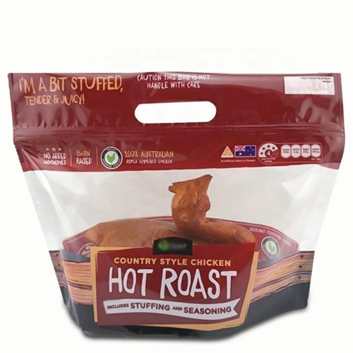 Roasted Chicken Packaging Bag with Zipper and Window Wholesale