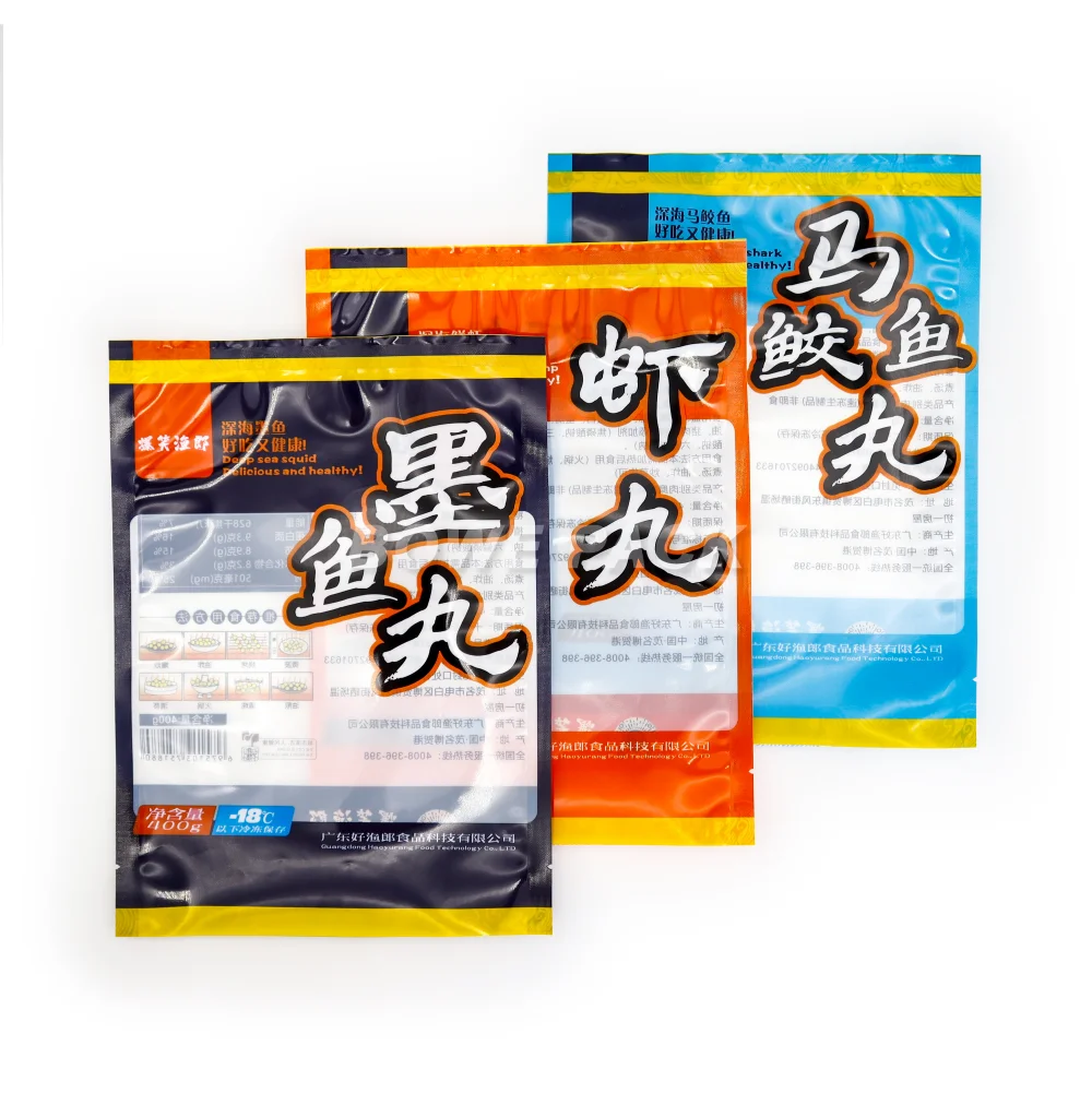Custom Frozen Shrimp Packaging Bags & Pouches Wholeslae