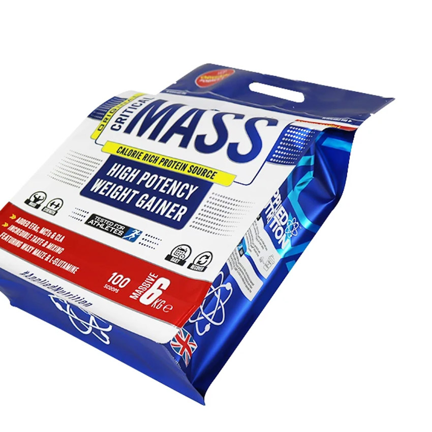 Custom 5lb Protein Pouch Packaging Flat Bottom Bag Wholesale