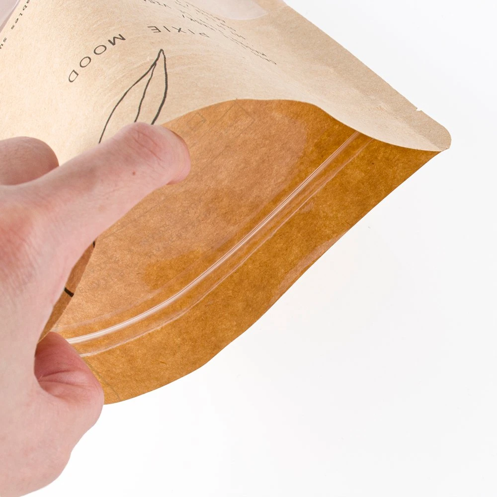 Recyclable Resealable Pouches Plastic Transparent Stand Up Bag