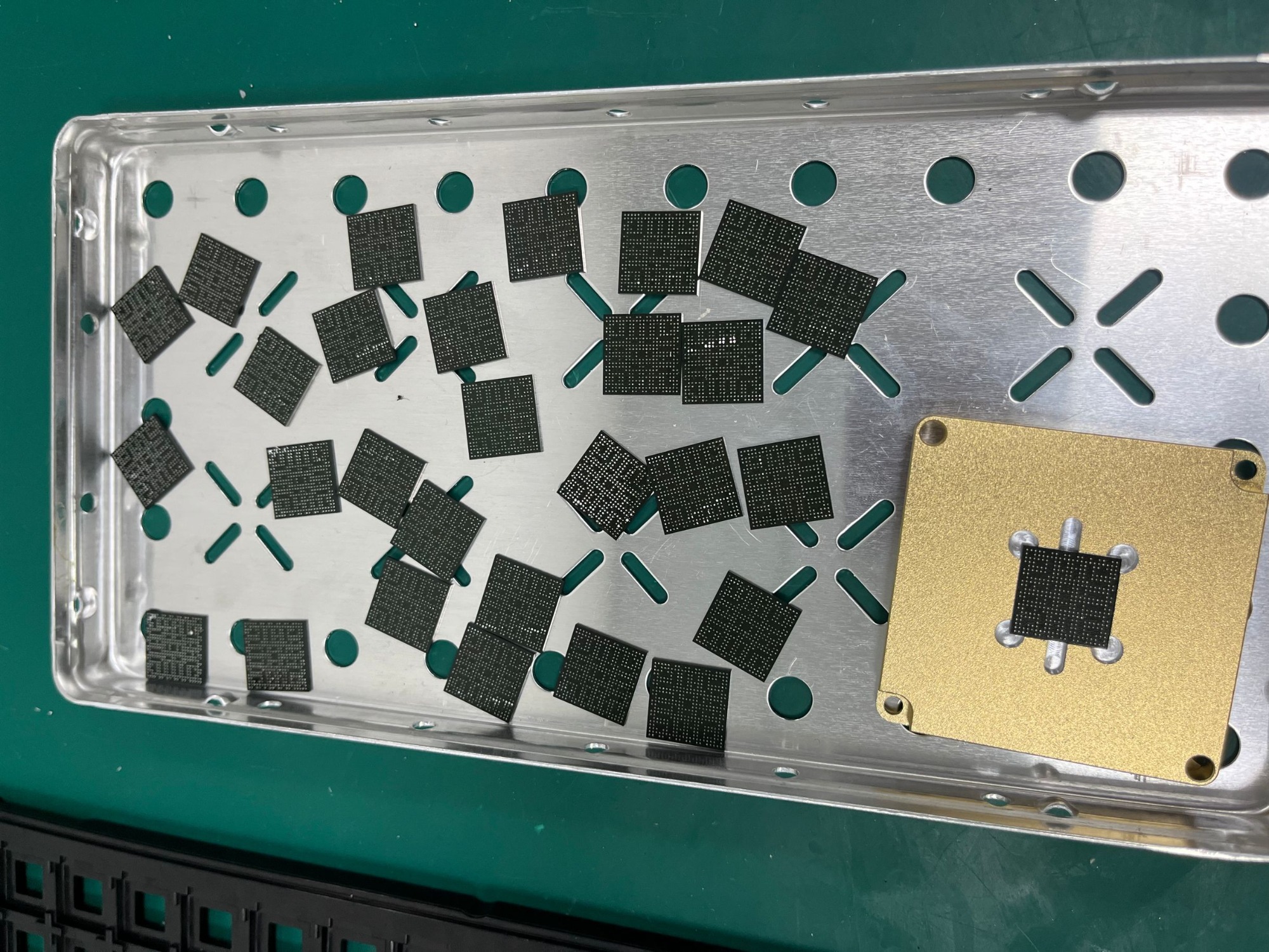 how to reballing the bga ic chip with the bga rework station?