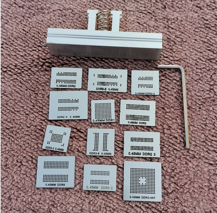 Set of 12 DDR DDR2 DDR3 DDR5 Memory Stencils Memory Memory Stencils ...