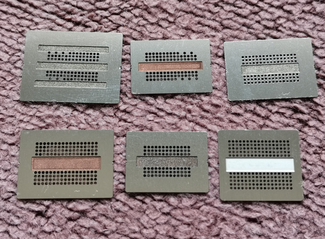 Set Of 12 Ddr Ddr2 Ddr3 Ddr5 Memory Stencils Memory Memory Stencils Direct Heating Stencils 7513