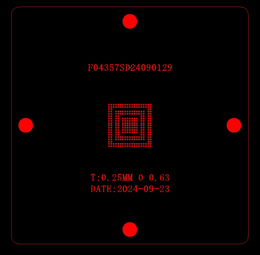 ECU TRUCK BGA chip reballing stencil RTL9068ABD