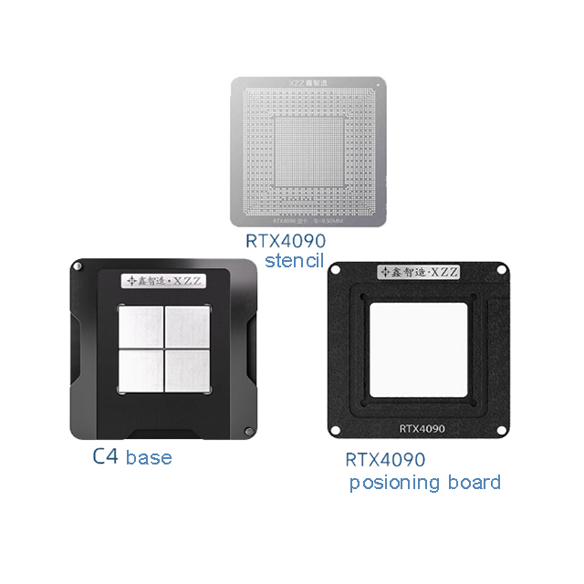 BGA Reball Stencil For RTX4090 AD102-300-A1 AD102 300 A1 RTX4080 AD103 ...