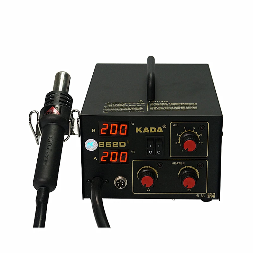 SMD Hot Air Gun Soldering Station KADA 852D+ for BGA Rework