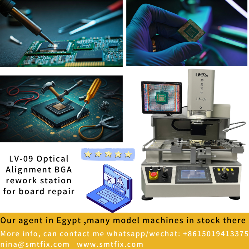 BGA Rework Station 6800W with Laser Alignment for Mobile, Server, and ...