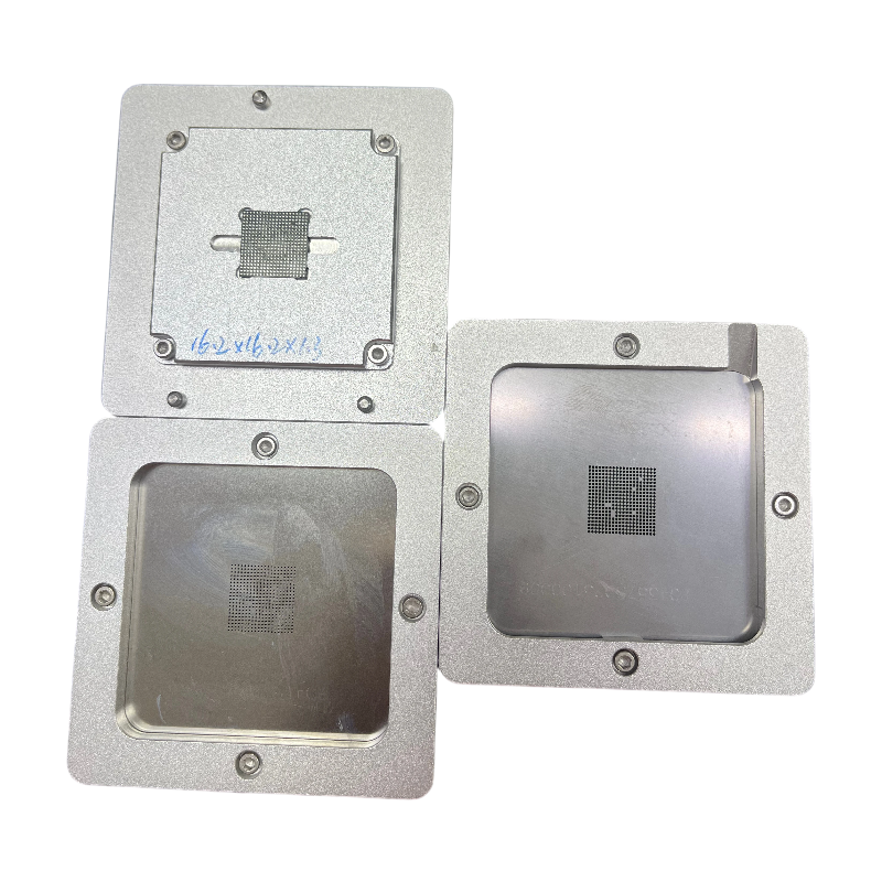 CXD90042GG Chip BGA Reballing Stencil Kits Platform With Plate And Holder