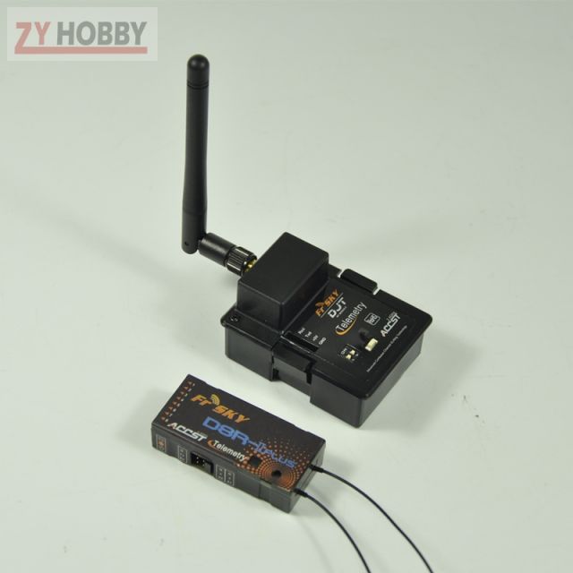 FrSky DJT 2.4Ghz Two Way Combo Pack for JR w/ Module D8R-II Plus ...