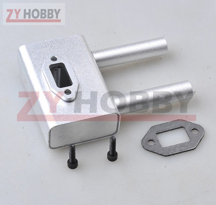 Aluminum Alloy Special Exhaust Pipe Muffler Canister for DLE35RA Engine ...