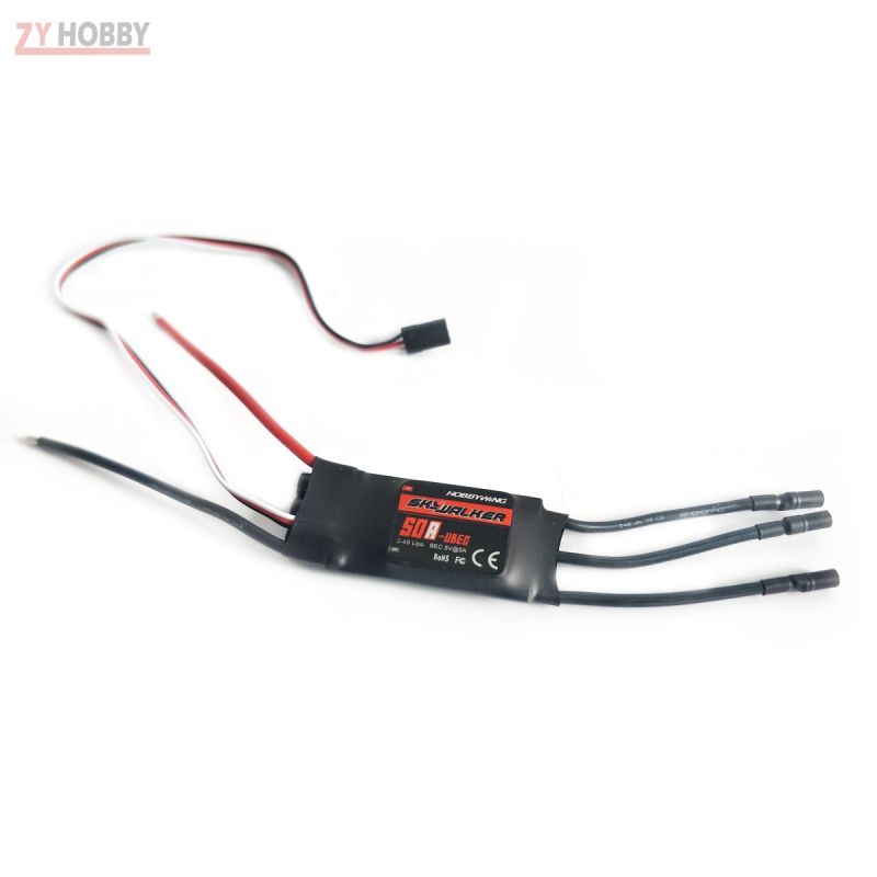 Hobbywing SkyWalker 50A 2-4S UBEC Electric Speed Control ESC 440/450 Helicopter