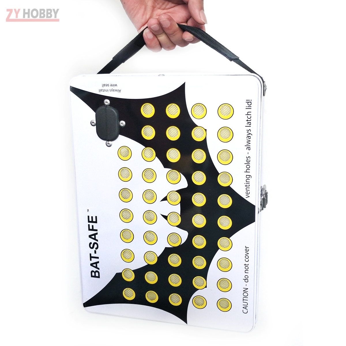 BAT-SAFE Lithium Batteries Insulated Double Wall Steel Box BAT Box for ...