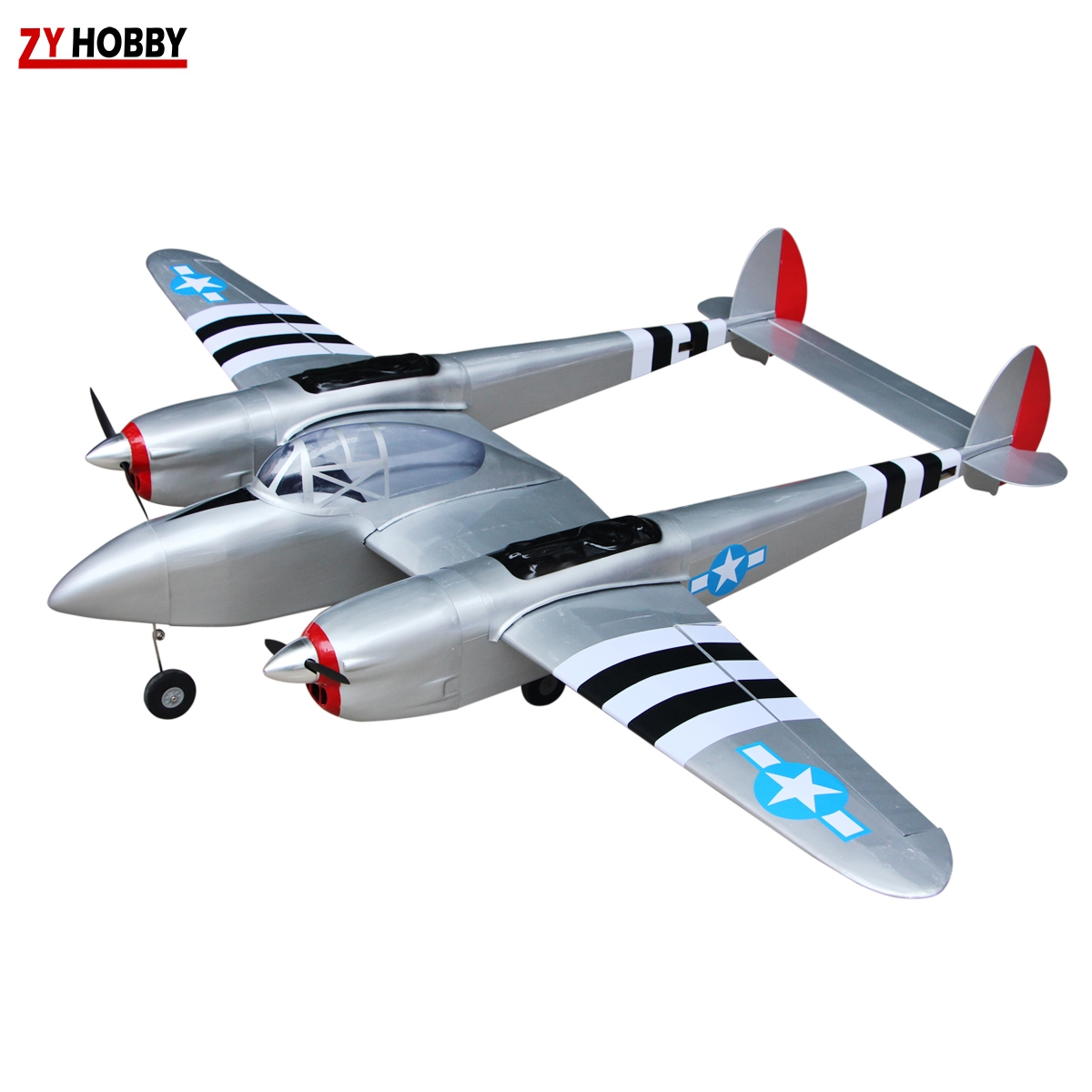 P-38 90inch/2300mm Lightning Flighter Scale RC Fixed-Wing Balsa Wood ...