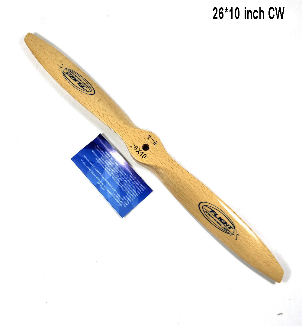 26 x 10 inch Flight Model Gas Powered Beech wood Propeller - US Stock ...