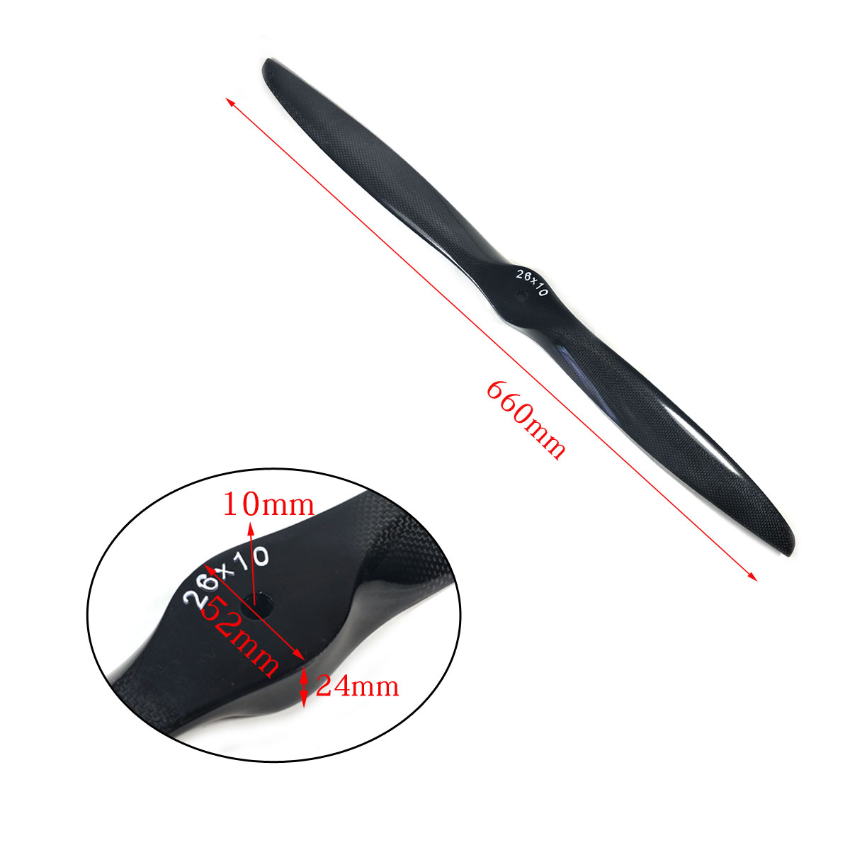 ZYHOBBY 22inch to 32 inch Cabon Fiber Covered Propeller