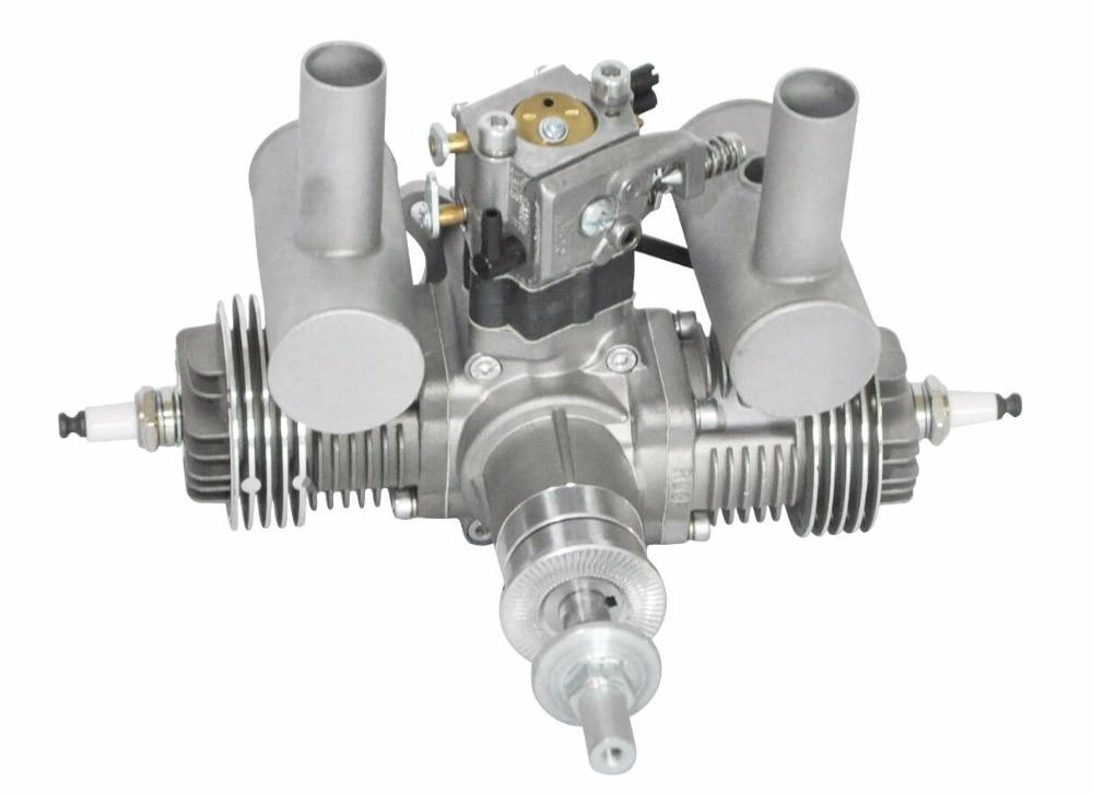 RCGF 30cc Twin Cylinder Petrol/Gasoline Engine Dual Cylinder with Muffler/Ignition/Spark plug ...