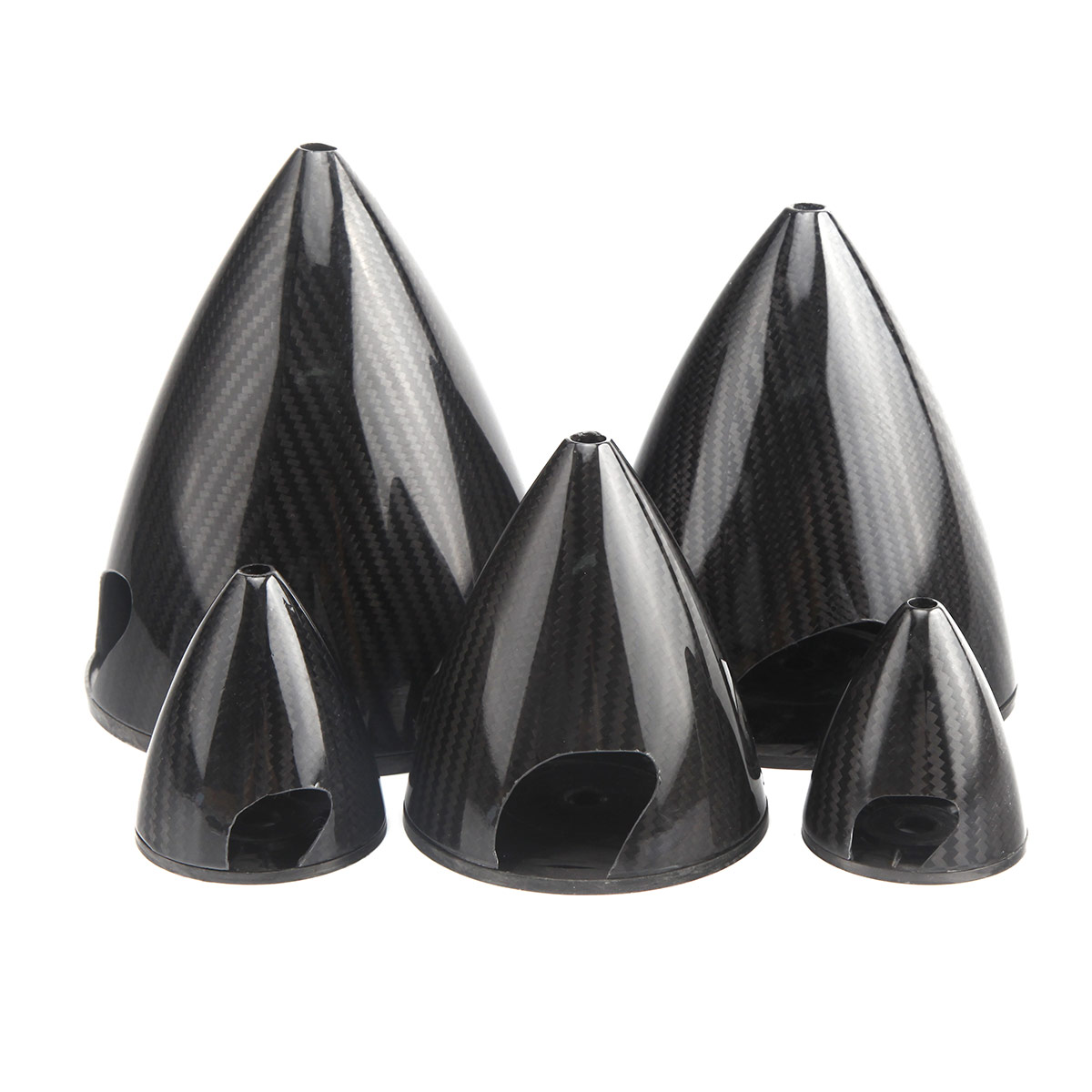 Gasoline Airplane RC Carbon Fiber Spinner 3 Blades 2.25inch/3.25inch /3 ...