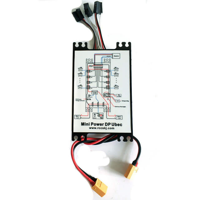 Rccskj E2103 Mini Servo Section Board w/ Ubec and CDI,Dual Power Boards/BEC