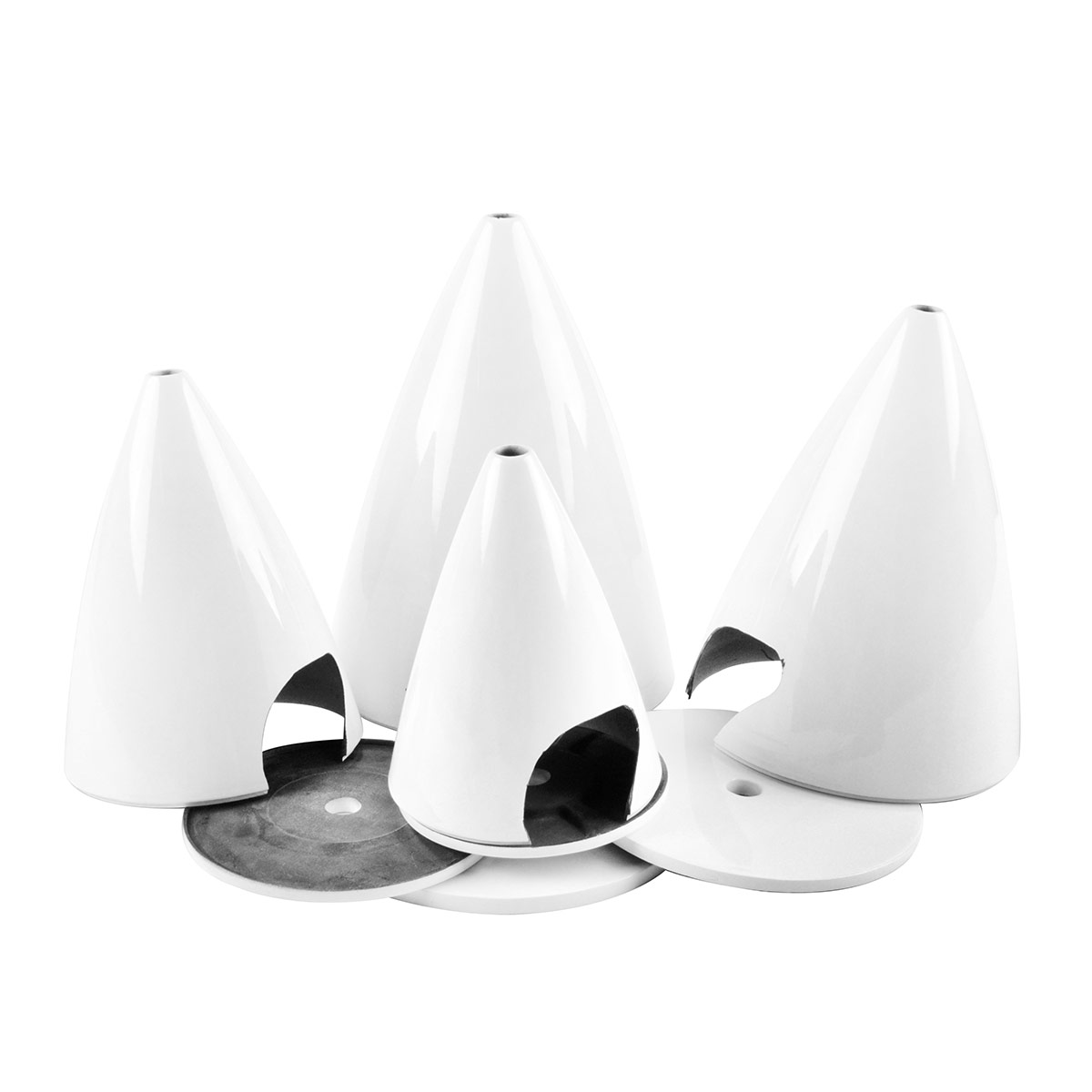 1PC 3/3.5/4/4.5inch Multi-Colored Carbon Fiber Cone Spinner 2 Blades ...