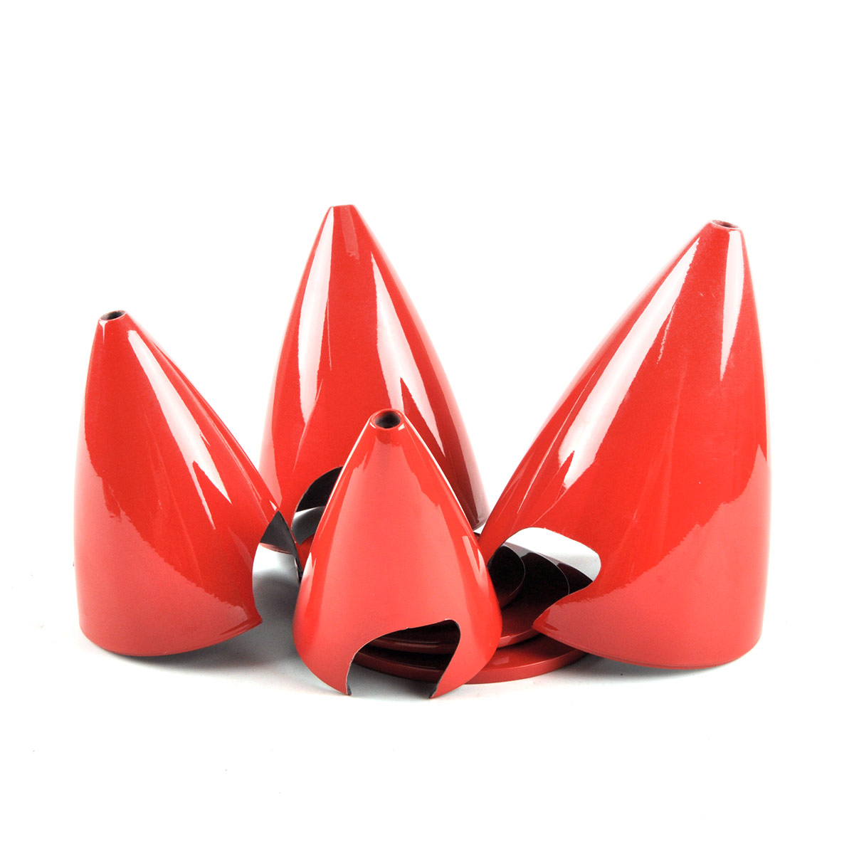 1PC 3/3.5/4/4.5inch Multi-Colored Carbon Fiber Cone Spinner 2 Blades ...