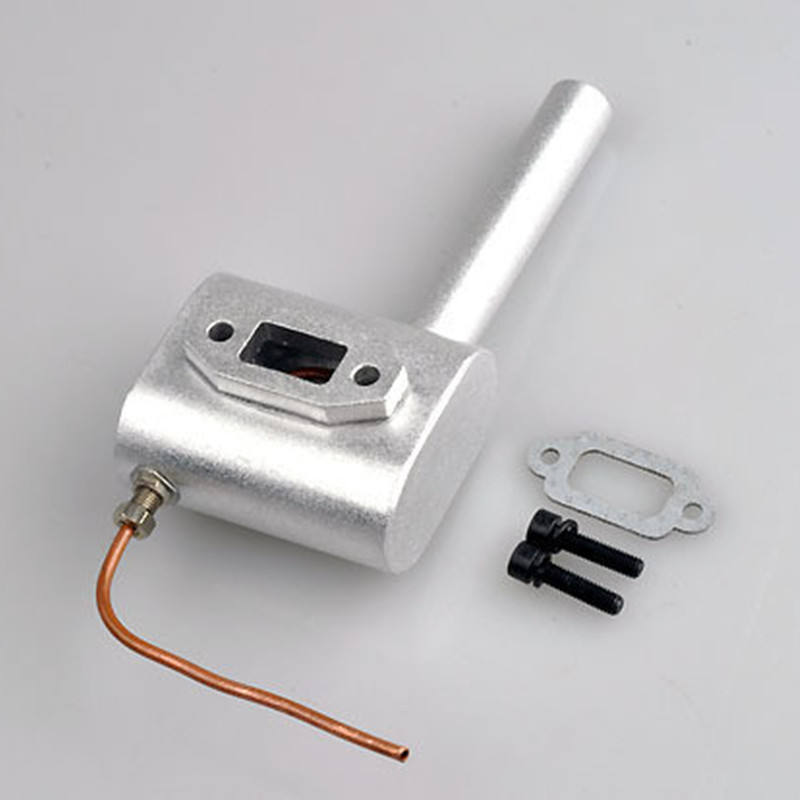 26CC Exhaust Side Pipe With Smoke Nozzle For G26 CRRCPRO 26CC Fixed ...