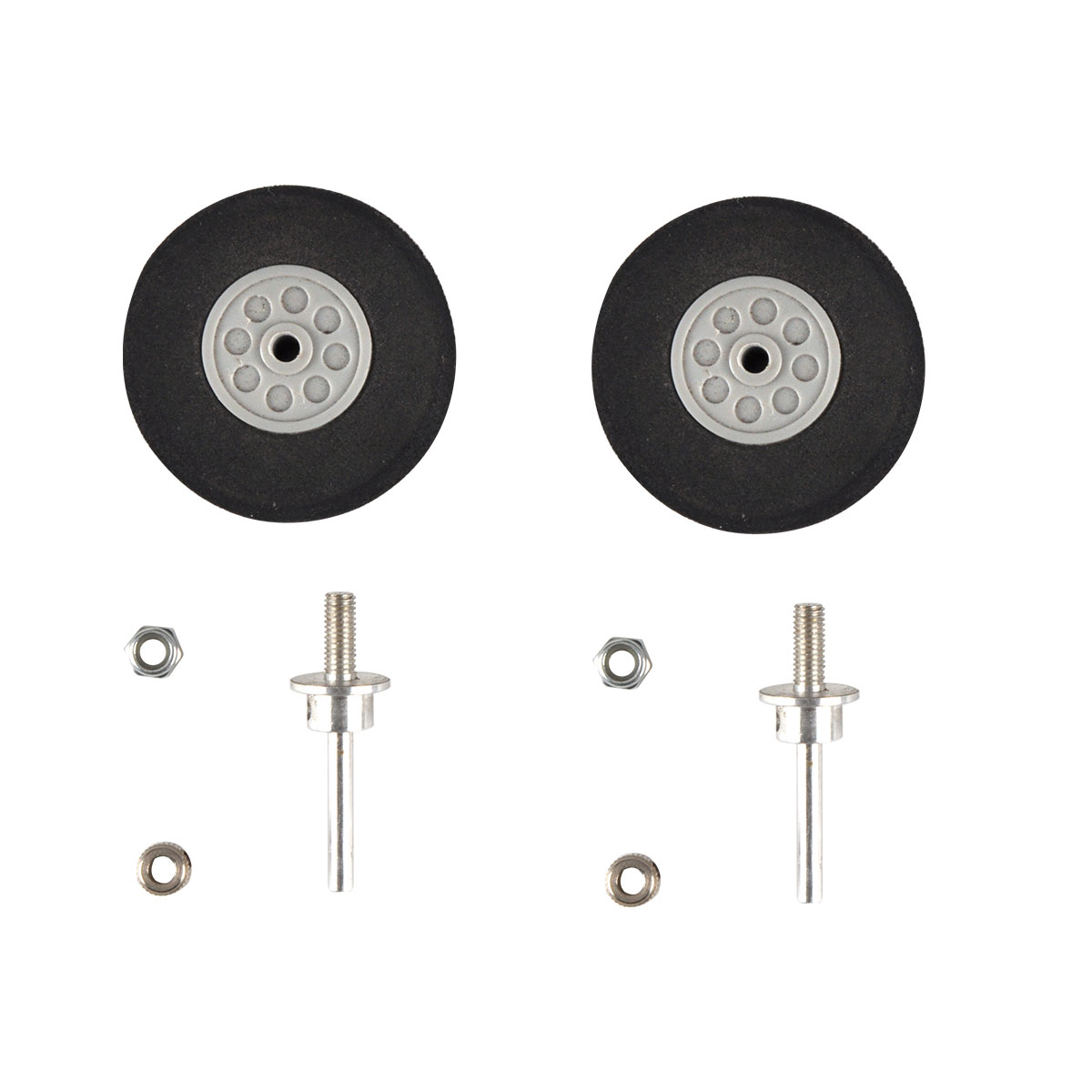 50E Carbon Fiber Landing Gear With Wheels for RC Airplane Model