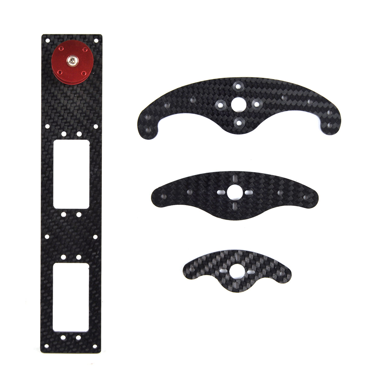 Carbon Fiber Vertical Rudder Mount/Rudder Tray Set for 50-150CC Airplane