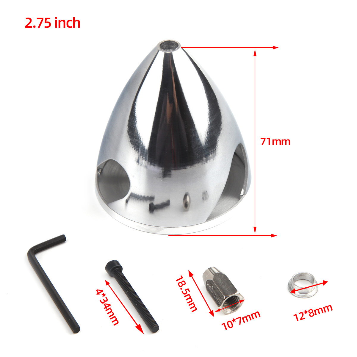 ZYHOBBY 1.5inch to 4inch Aluminium Propeller Spinners for 3 Blades ...