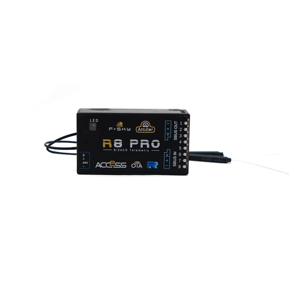 FrSky 2.4GHz ACCESS ARCHER R8 Pro RECEIVER with OTA Supports Signal Redundancy for RC Airplane