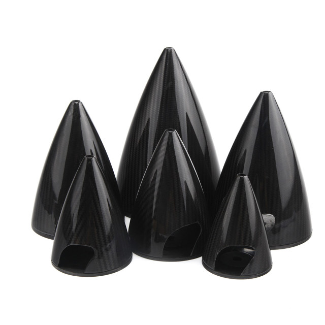 2inch to 6inch Cone Carbon Fiber Spinner W/ Carbonf Fiber Back Plate