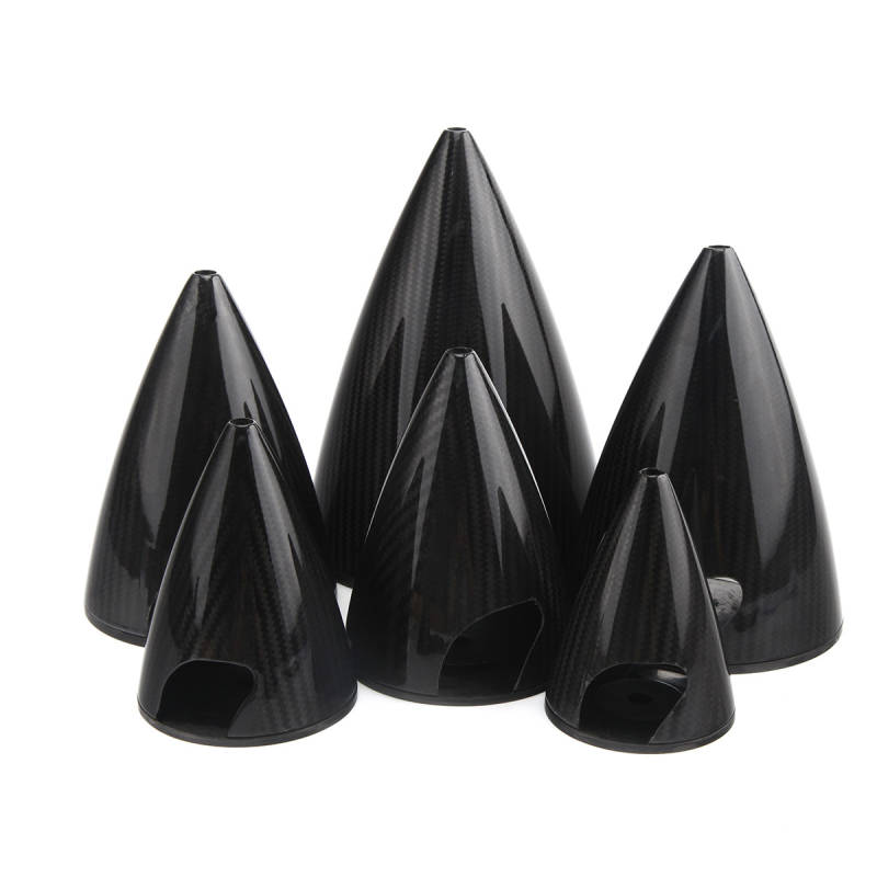 2inch to 6inch Cone Carbon Fiber Spinner W/ Carbonf Fiber Back Plate