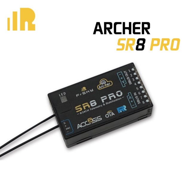 Frsky 2.4Ghz Archer Sr8 Pro Receiver 8 High-Precision Pwm Channel ...