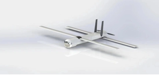 HW-1800-G Folding Fixed Wing Plane Tactical Missile UVA Airplane