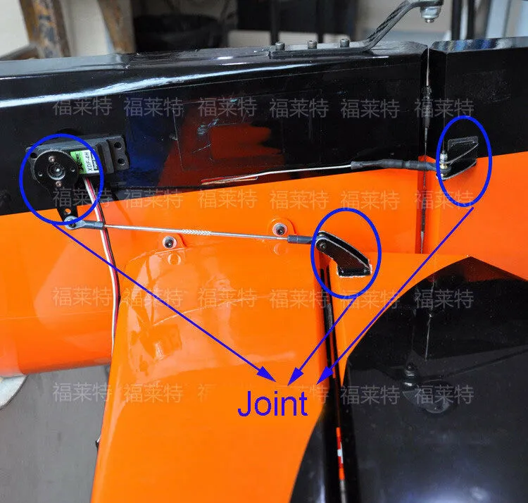 1 Pair Carbon Fiber Rudder Angle Piece Servo Push Rod Joint,Gift