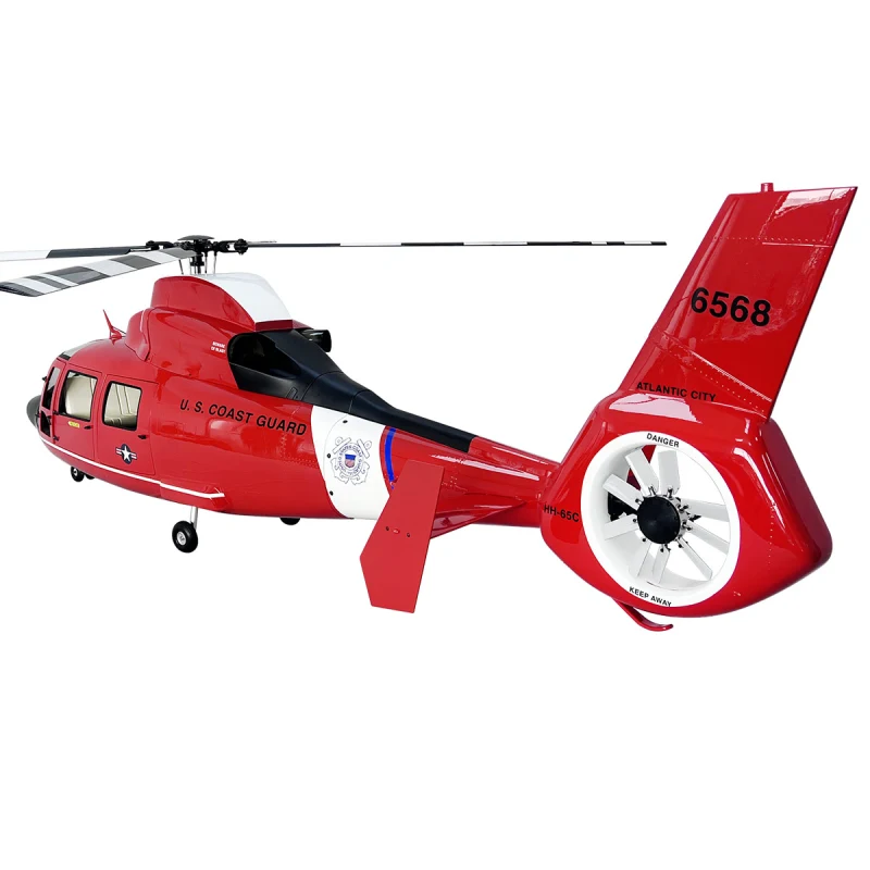 800 Size RC Helicopter Fuselage AS-365 Dolphin Ecureuil Airzermatt ...