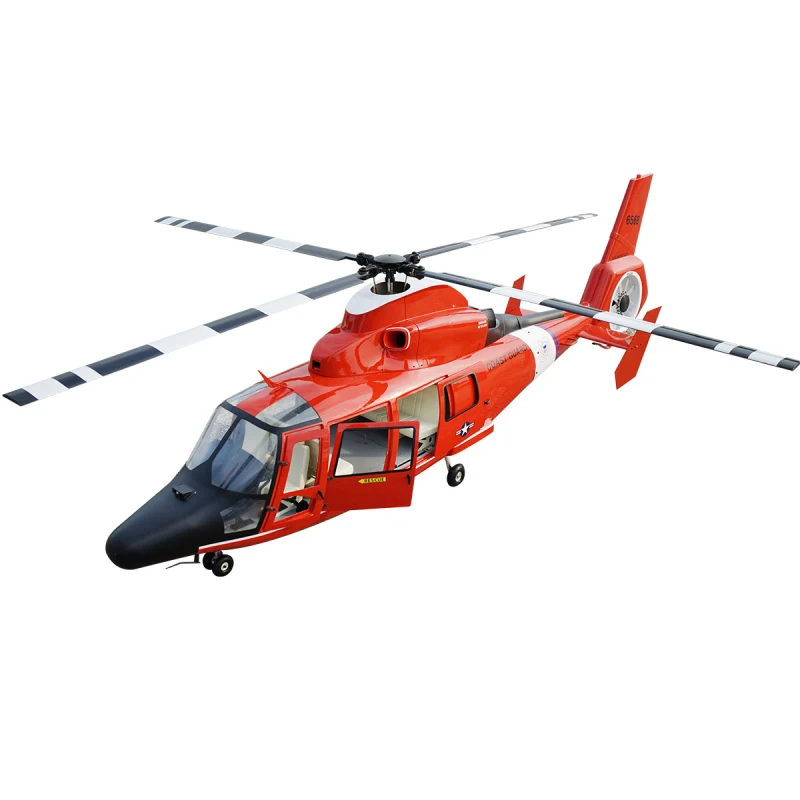 800 Size RC Helicopter Fuselage AS-365 Dolphin Ecureuil Airzermatt ...