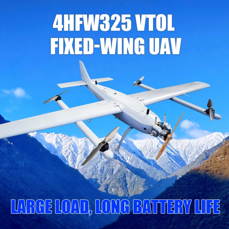 Fixed Wing UAV 3.25M Wingspan 10KG Payload 6 Hours Flight Time Heavy ...