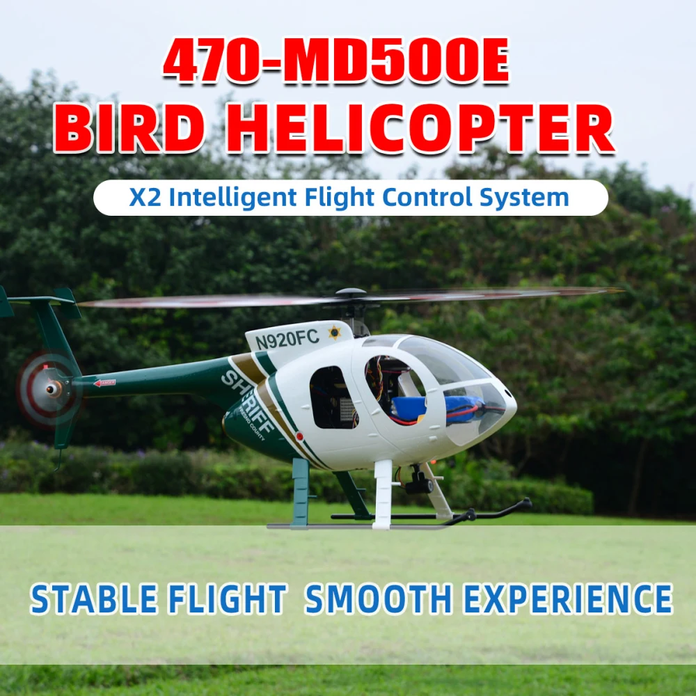 Roban 470size MD-500E Bird Helicopter RC Helicopter GPS Mode X2 Flight ...