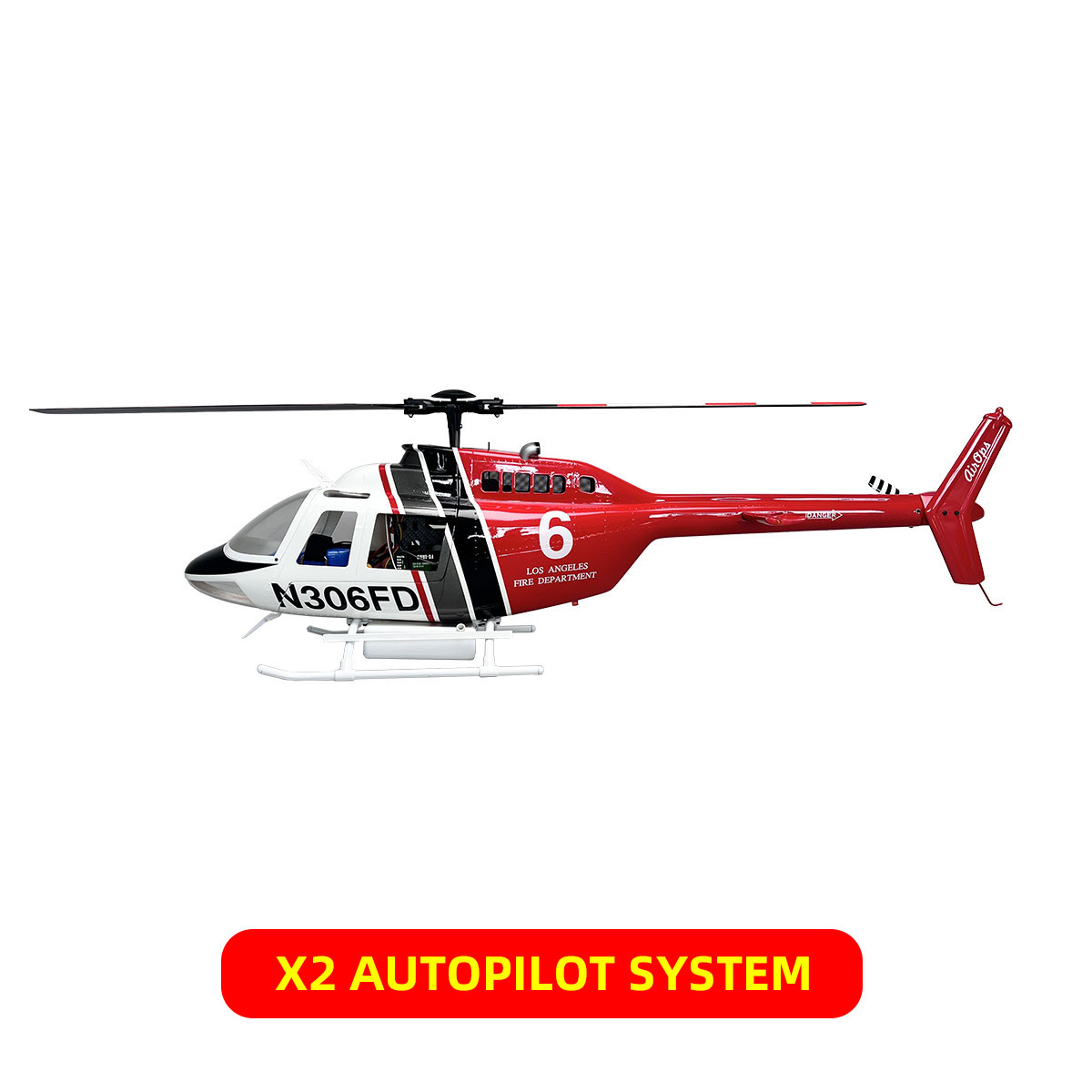 Roban 470size Bell-206 RC Helicopter 470-Class Model, GPS Mode RTF ...