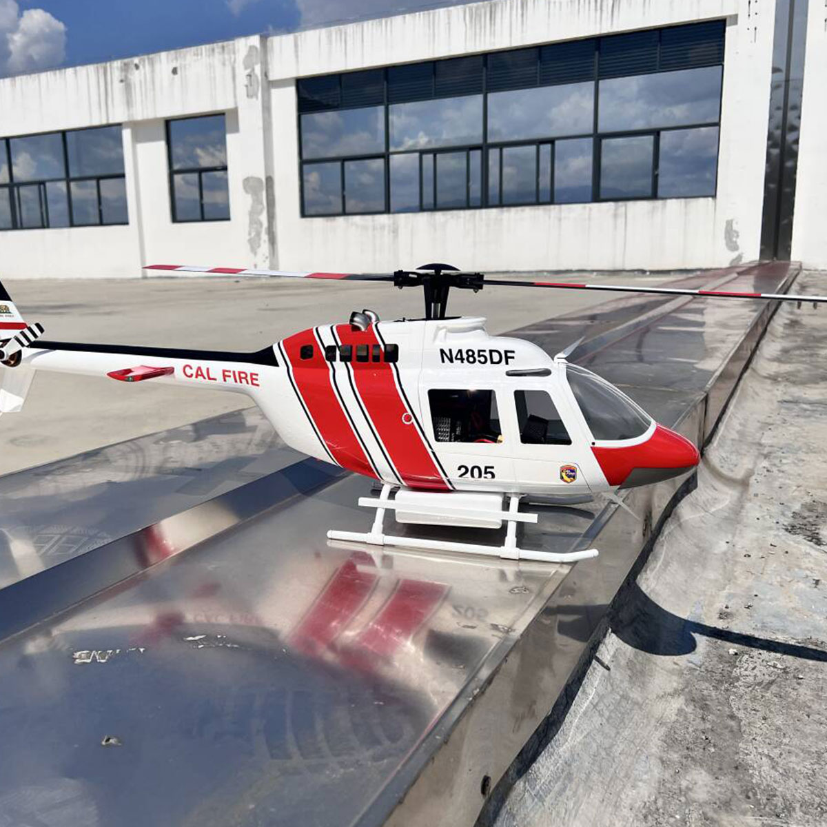 Roban 470size Bell-206 RC Helicopter 470-Class Model, GPS Mode RTF Version LED Lighting System