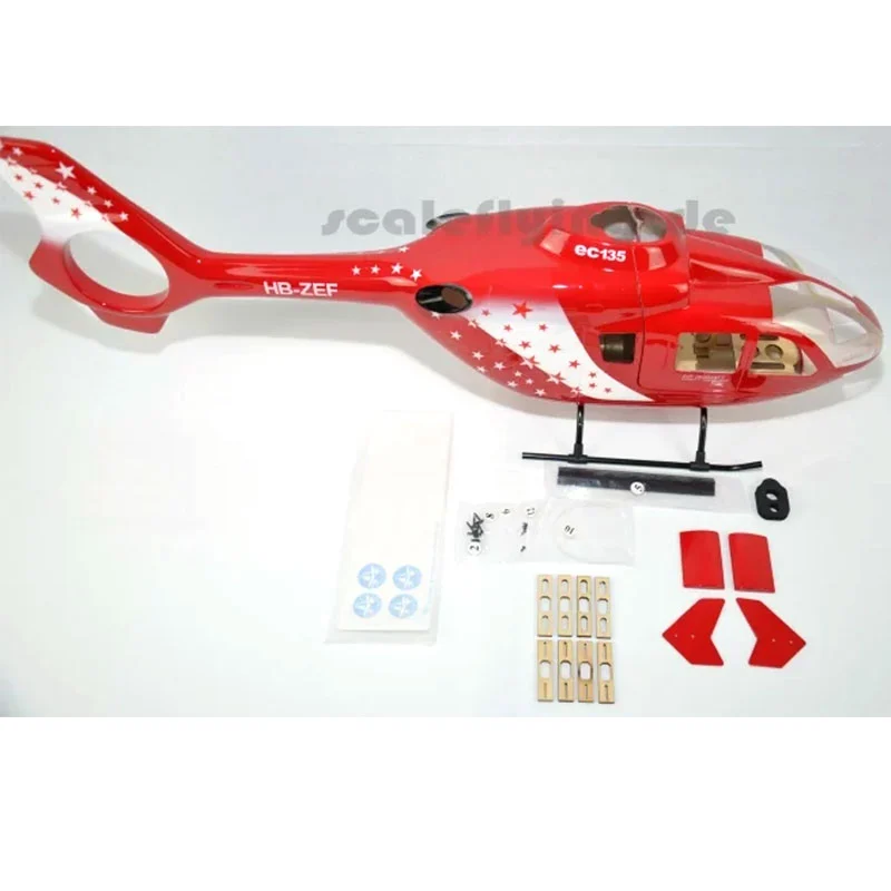 Roban 450-inch Helicopter Fuselage EC135 Pre-Painted Helicopter Fuselage